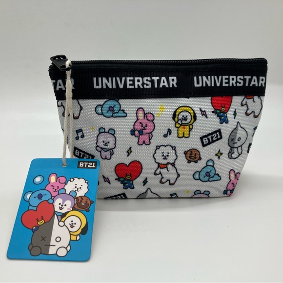 Miniso | Bags | Bt2 X Miniso Bts Character Print Small Bag Pouch | Poshmark